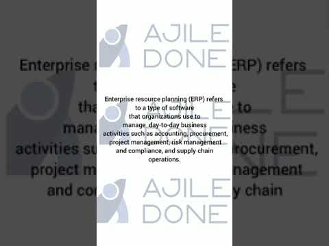 what is ERP ? #saphana #sap #sapmmtraining #sapfico #education #technology #solution #ajiledone