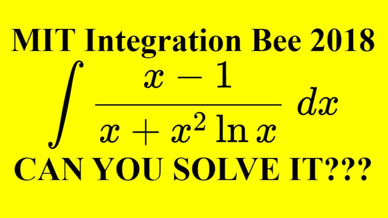 MIT Integration Bee 2018 #19
