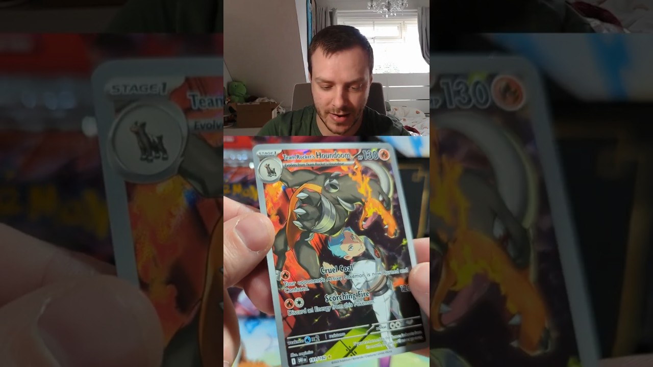Team Rocket's Houndoom Illustration Rare From Destined Rivals!