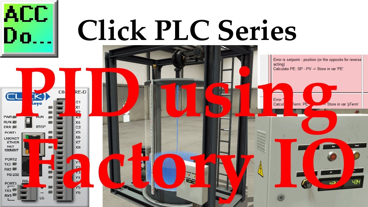 Click PLC PID Function with Factory IO 3D Simulation Now!