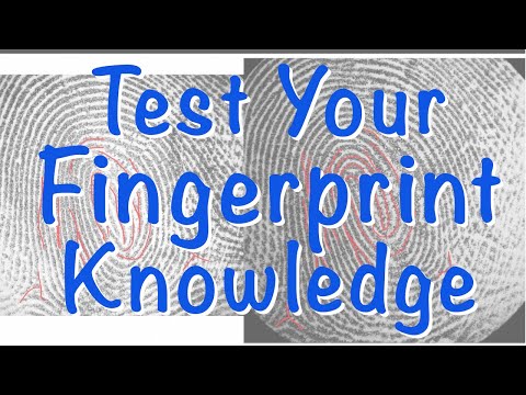 Forensics: Fingerprints - Patterns and Minutiae Test Your Knowledge