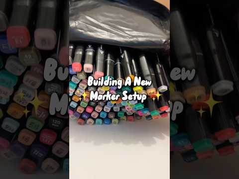 Unboxing + Building a NEW Marker Organizer #unboxing #art #pixelart #diy #satisfying