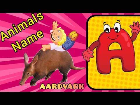 alphabet A|Animals name starting with letter A|kids learning videos|kids educational channel|animal
