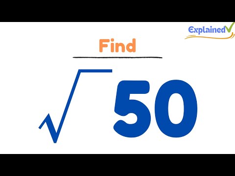 find the square root of 50