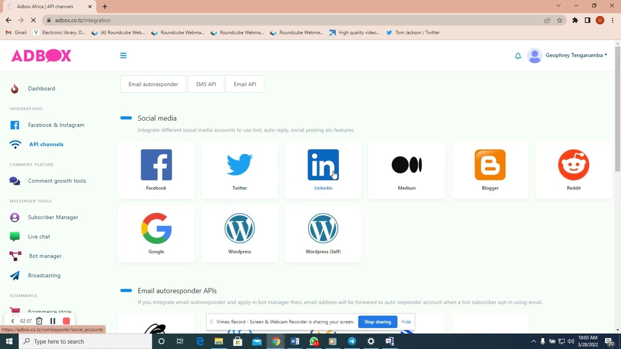 How to Add Multiple Social Accounts on Adbox (English)