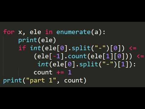 Advent of Code 2020 - Day 2 (Python Explanation) (679/3119)