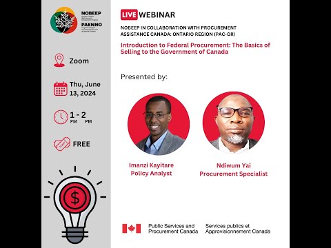 Introduction to procurement the basics of selling to the government of Canada