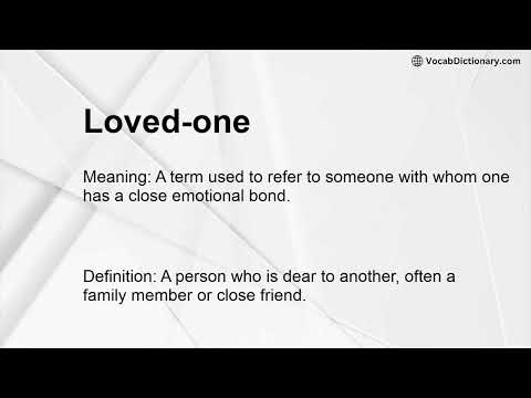Loved-one Meaning