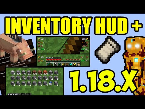 INVENTORY HUD+ MOD 1.18.2 minecraft - how to download & install HUD mod 1.18.2 (with Fabric)
