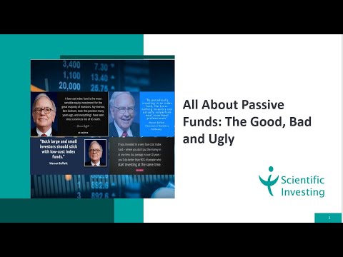 Passive Investing, Index Funds and ETF Funds: The Good, Bad and The Ugly