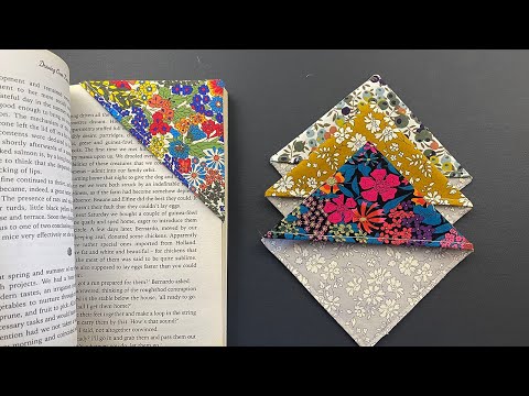 💖 DIY Corner Bookmarks | Easy Sewing Tutorial | Book Lover's Gift | Marcador | बुकमार्क | Marcador
