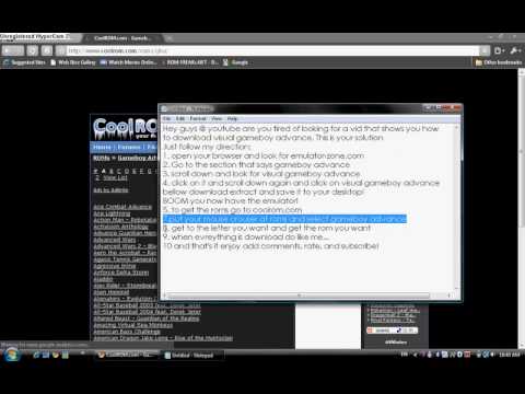 How to Download Virtual Gameboy Advance and Roms