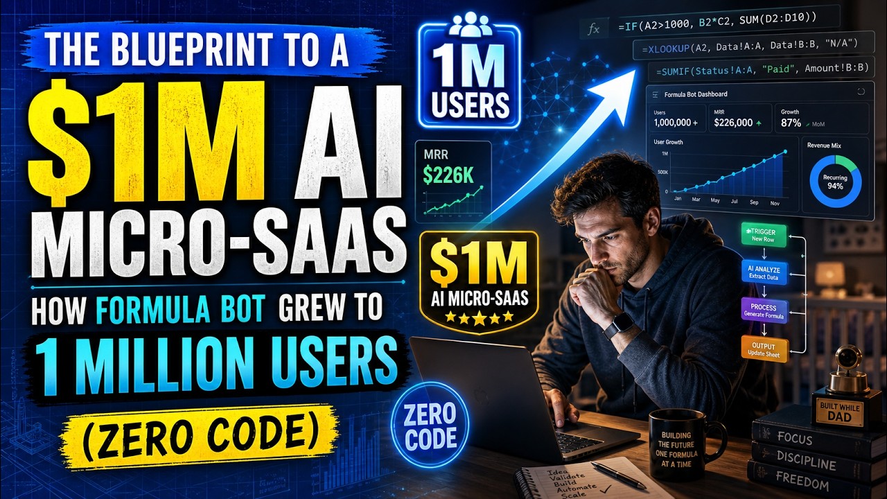 The Blueprint to a $1M AI Micro-SaaS: How Formula Bot Grew to 1 Million Users (Zero Code)