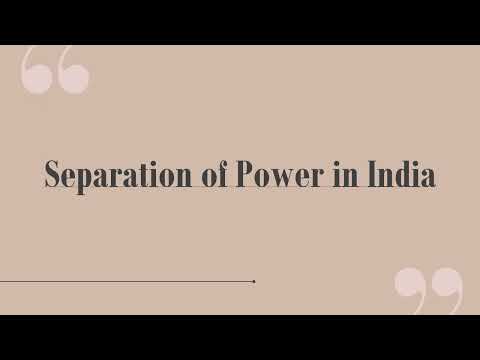Separation of Powers