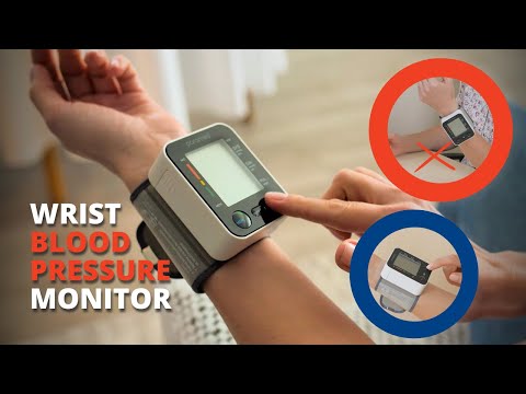 How to use a wrist blood pressure monitor by Paramed. Video instruction