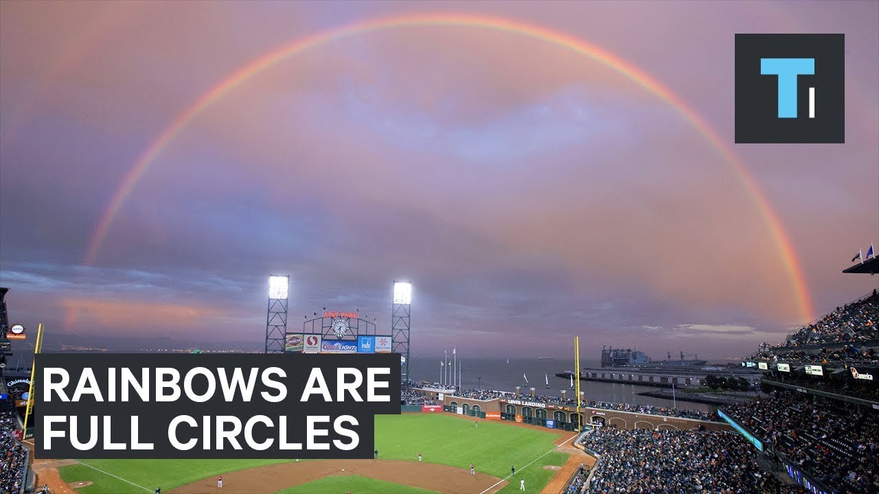 Rainbows aren't just arcs in the sky — they're actually full circles