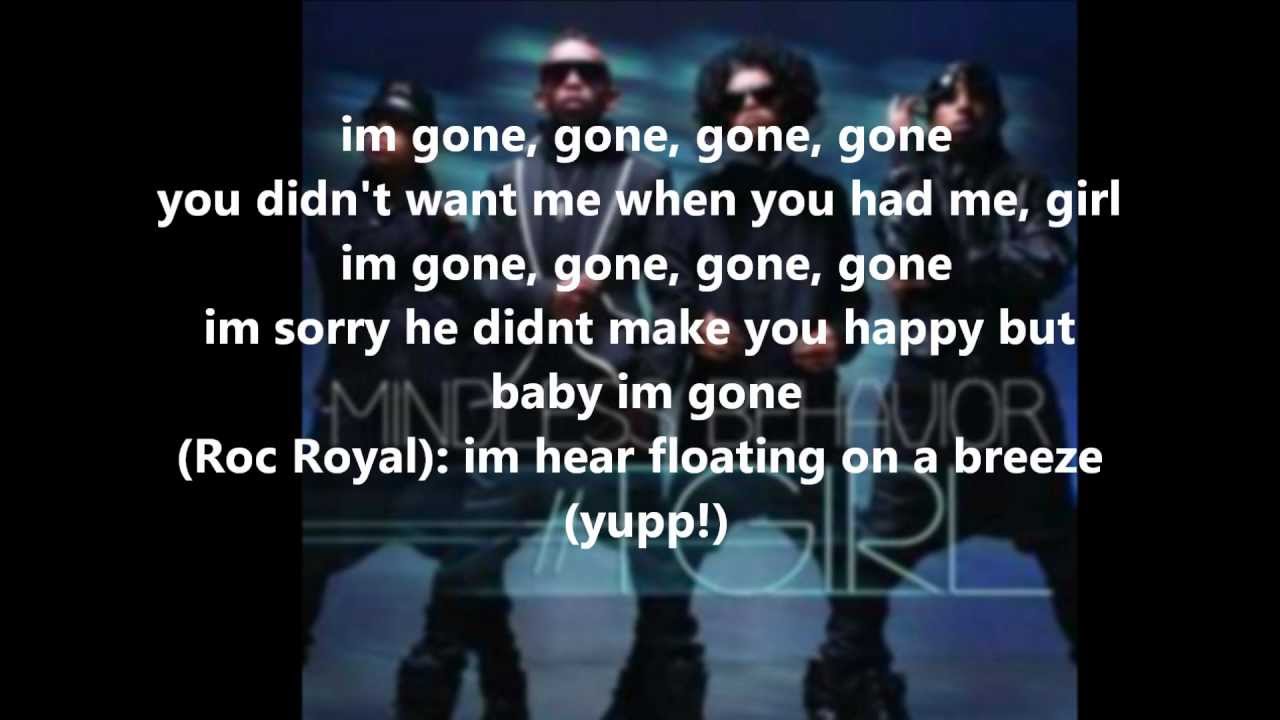 Mindless Behavior - Gone (Lyrics On-Screen)