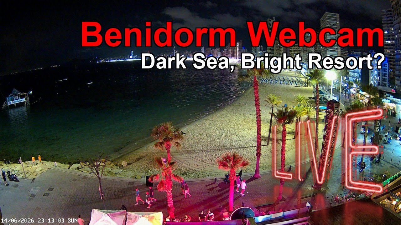 Levante Beach & Benidorm Skyline - Live Webcam | GeoWebcams