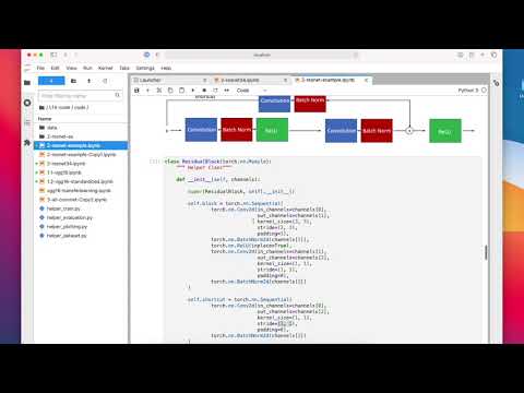 L14.3.2.2 ResNet-34 in PyTorch -- Code Example