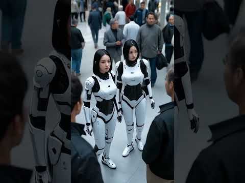 The robots in the shopping mall #robots #robot