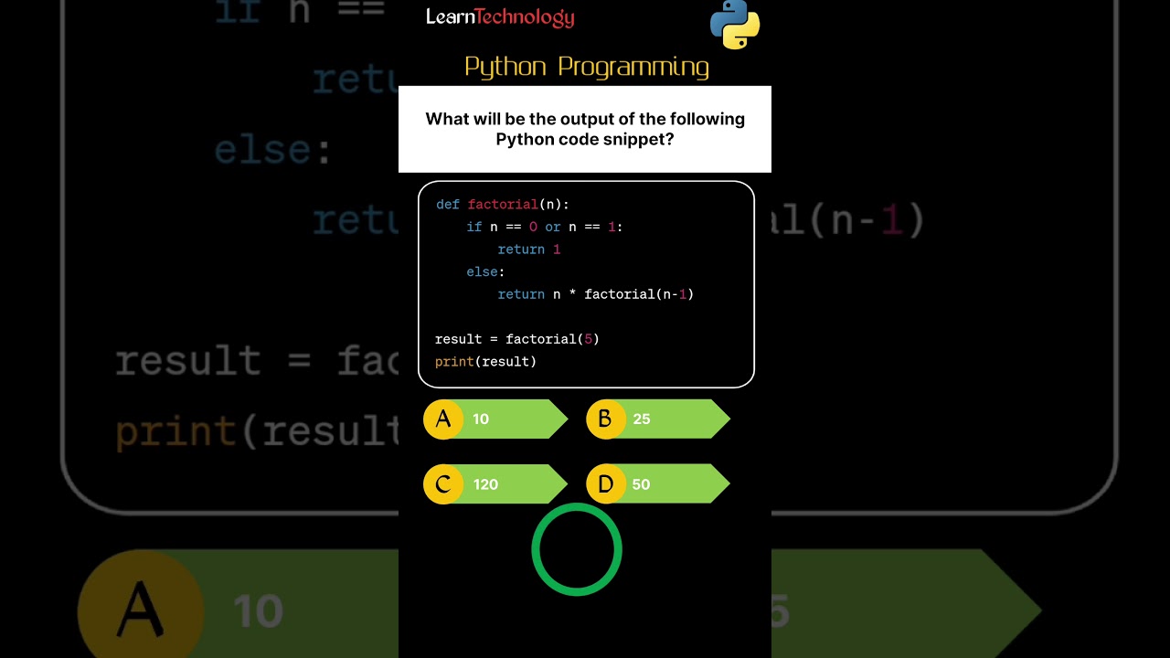 What will be the output of following python code snippet? #python #programming #coding #mcq