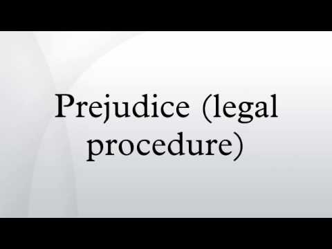 Prejudice (legal procedure)
