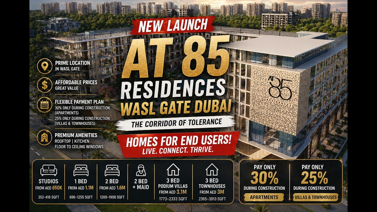Stop Renting in Dubai! Buy This Instead 🏡 | Wasl Gate - At 85 Residences