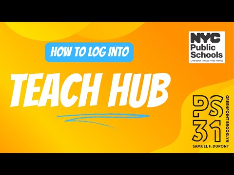 How to log into TEACH HUB through schools.nyc.gov