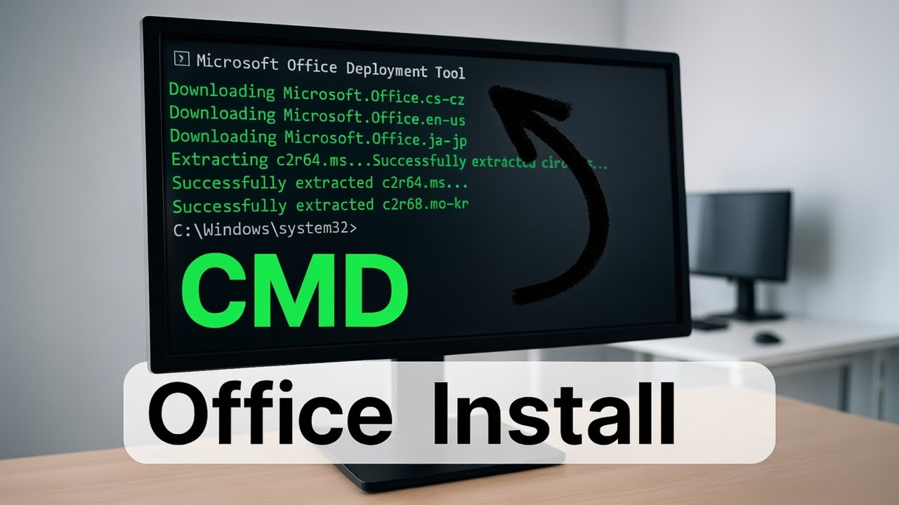 Install Microsoft Office Using CMD Command Prompt in Windows