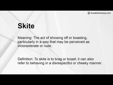 Skite Meaning
