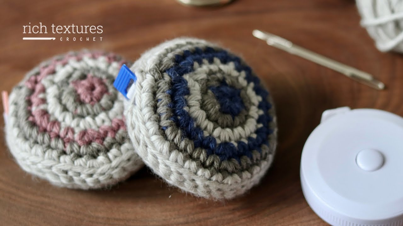 Retro Measuring Tape Cover Crochet Pattern