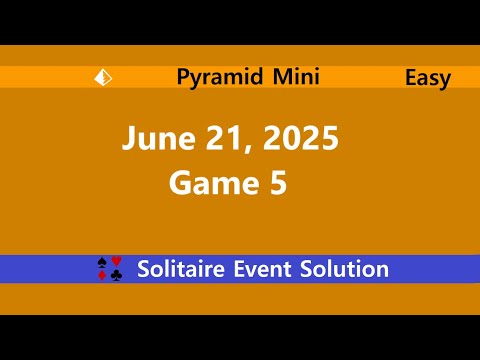 Pyramid Mini Game #5 | June 21, 2025 Event | Easy