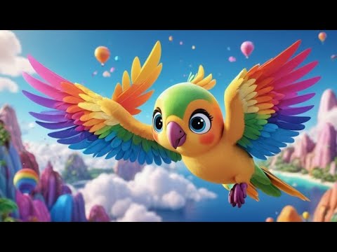 Let’s Go Fly with Puffy Parrot | Fun Flying Song for Kids | Adventure Nursery Rhyme