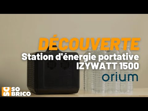 Station d'énergie portative IZYWATT 1500 - ORIUM - SOBRICO 💡