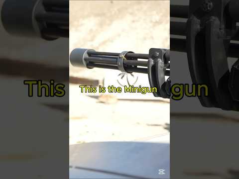 Minigun Madness: 6,000 Rounds of Pure Chaos 🔥💥 #gunfacts #minigun #warzone #military #army #ww2