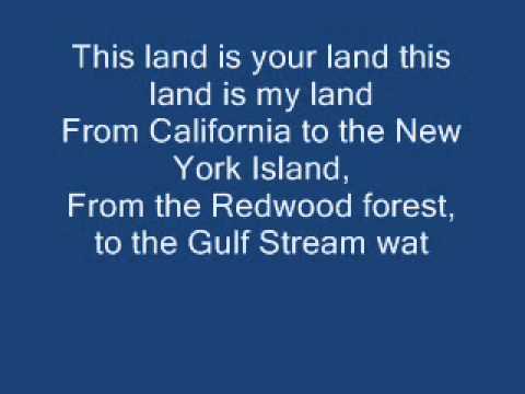 This land is my land, Woody Guthrie
