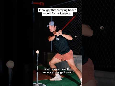 A Drill to Stop LUNGING… #baseball #baseballcoach @ianjenkins_hitting