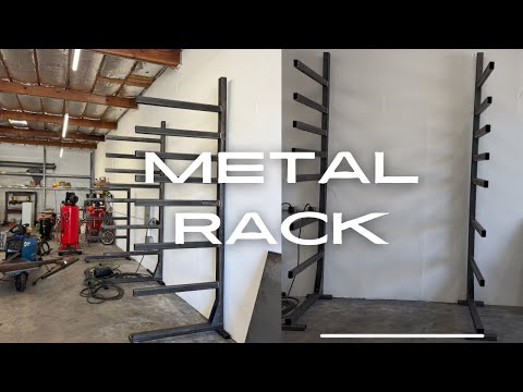 Metal storage rack