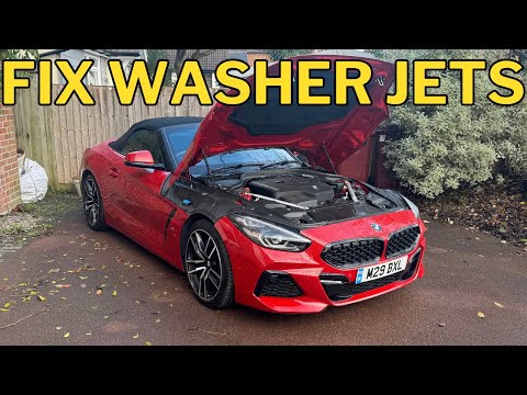 Fixing blocked BMW Washer Jets