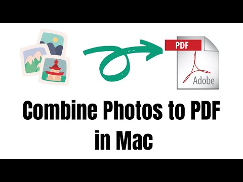 how to Combine or Merge Pictures as PDF in Mac?!