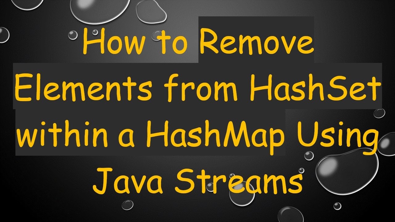 How to Remove Elements from HashSet within a HashMap Using Java Streams