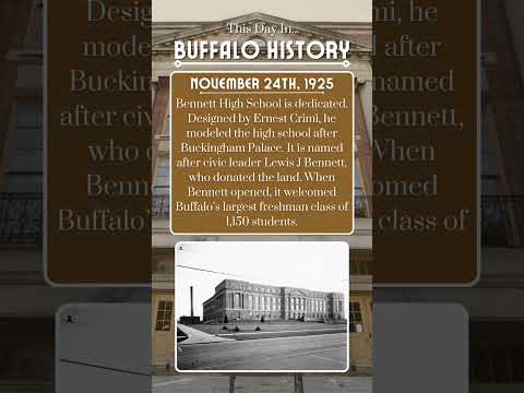 #OnThisDay In 1925, Bennett High School is Dedicated