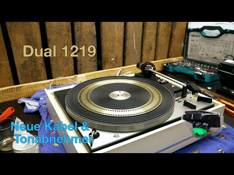 Dual 1219 Restauration - Audio-Technica AT-VM 95E und neue Kabel