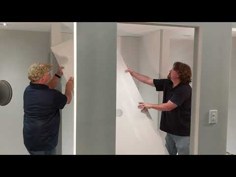 How to Install a Mincey Marble 3-Piece Panel System Extending to the Ceiling