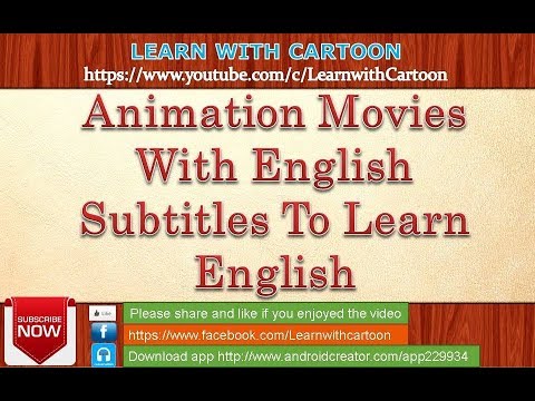 animation movies with english subtitles to learn english - learn english through cartoon