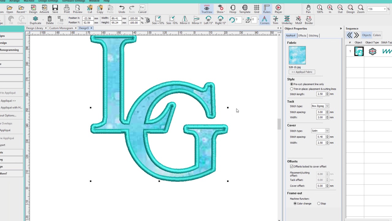 Wilcom Hatch: How to Make a Custom Applique Monogram