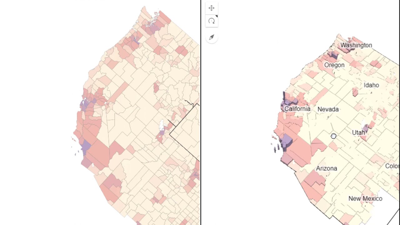 Analyzing population density with 3D maps and globes