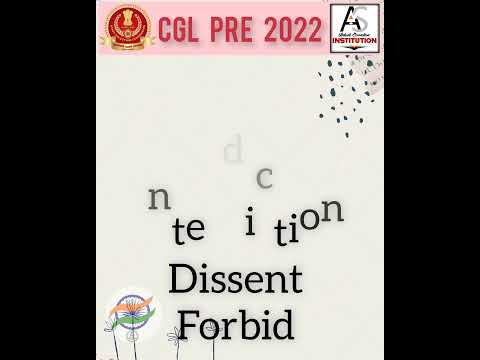 English Vocabulary(168):CGL PRE 2022|By-Ankush Sir|NDA|CDS|Airforce|CHSL|CGL|SSC #ytshorts #cglpre