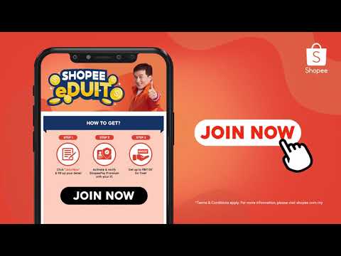 Get up to RM100* with Shopee eDuit!