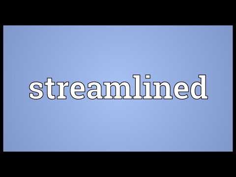 Streamlined Meaning